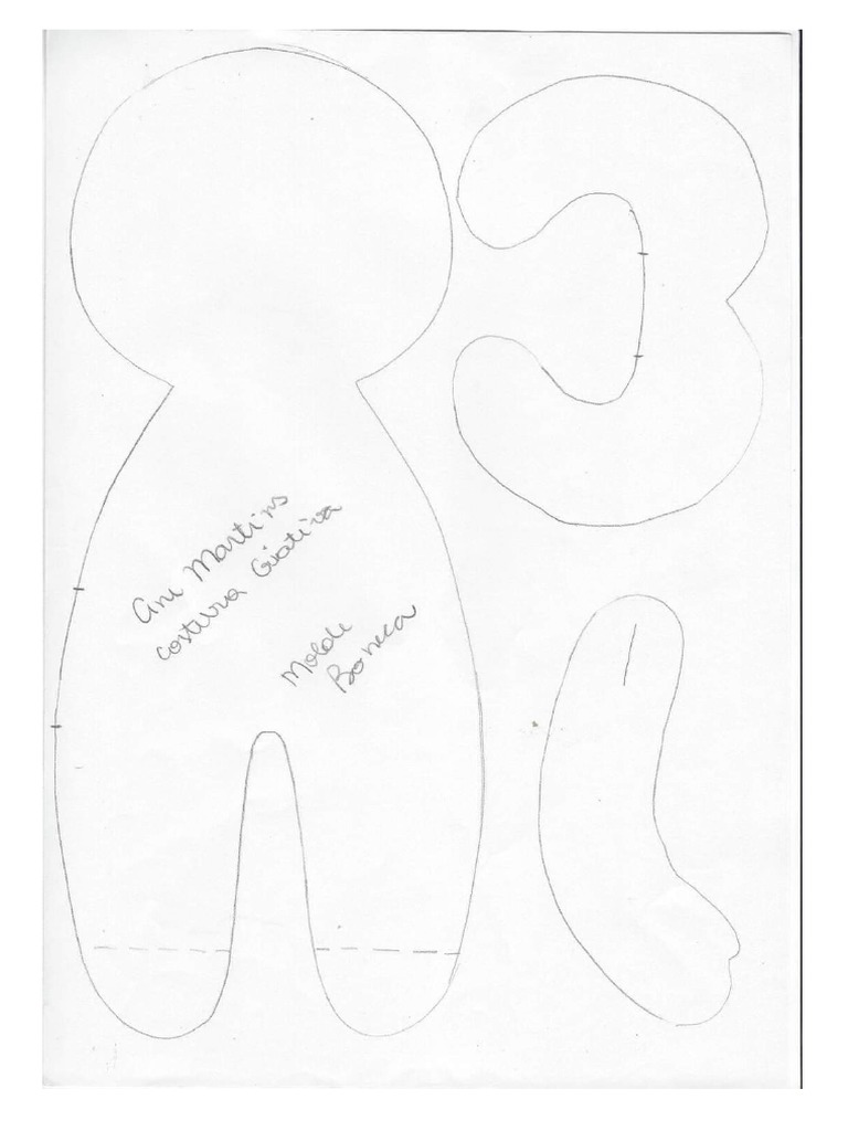 Moldes Boneca | PDF
