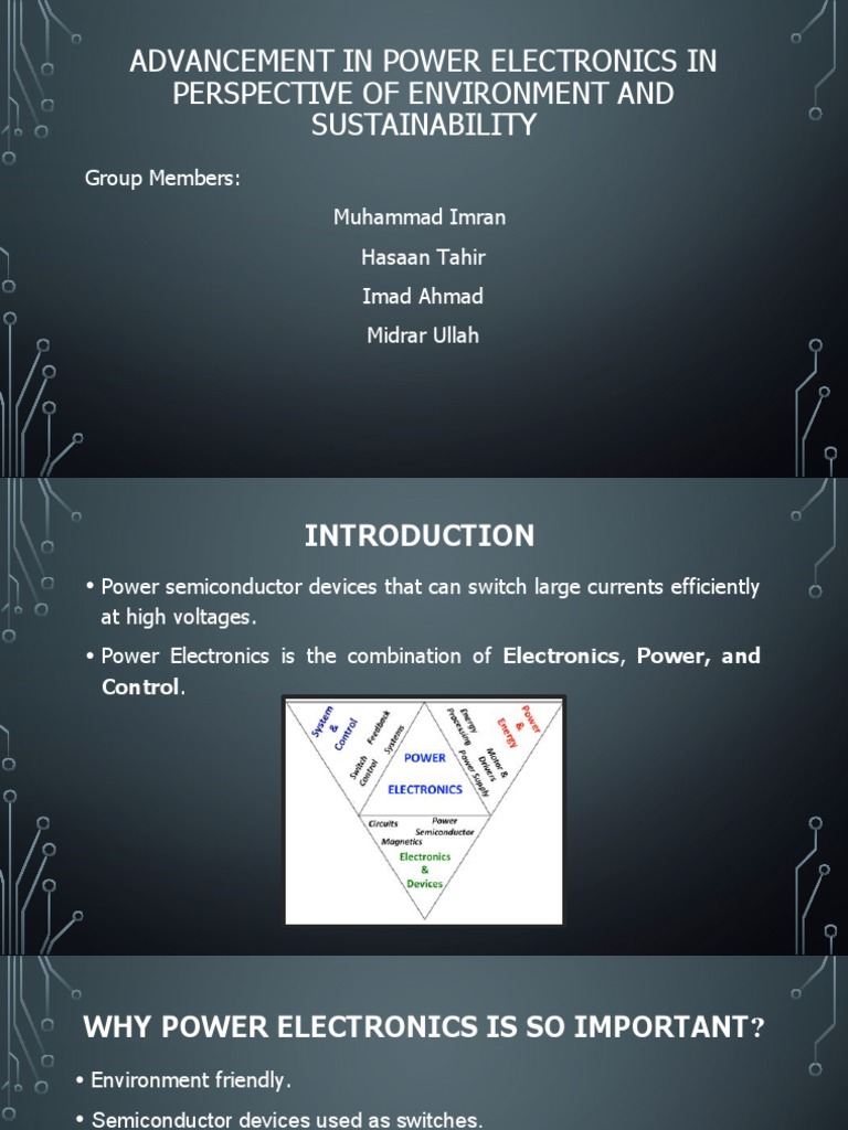 Advancement in Power Electronics in Perspective of Environment | PDF