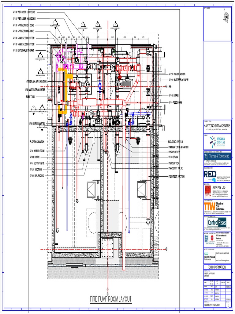 HDC Bbs XX ZZ m3 J 7001 Sheet HDC Bbs Ph1 01 DR J 3001 Fire Pump Room ...