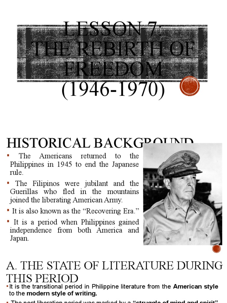 Lesson 78 The Rebirth of Freedom The New Society | PDF | Philippines