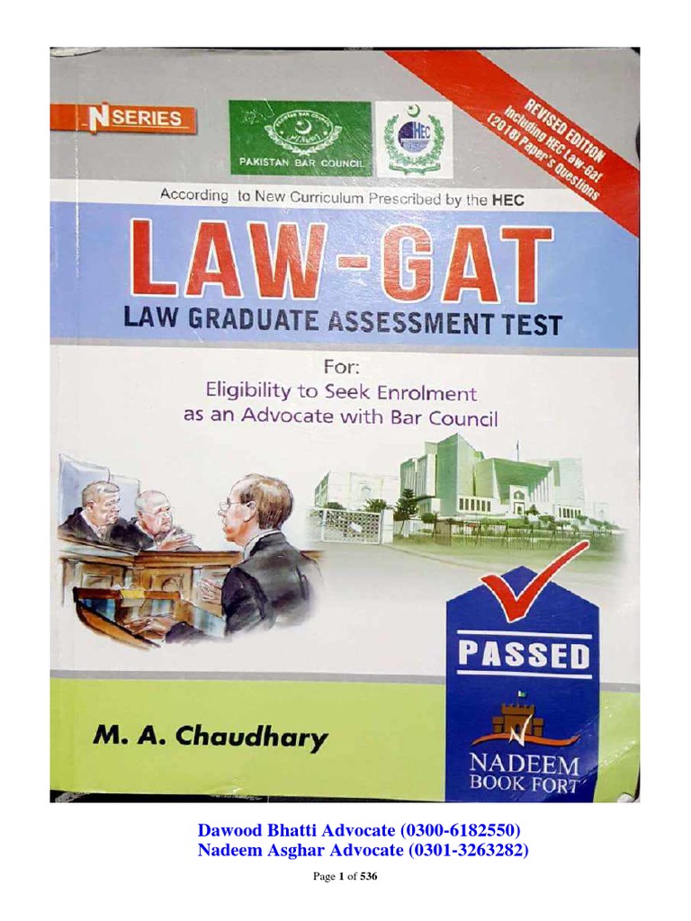 Law GAT Book (Final Compressed) | PDF