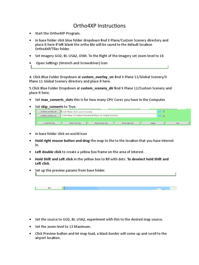 Ortho4XP Simple Instructions | PDF