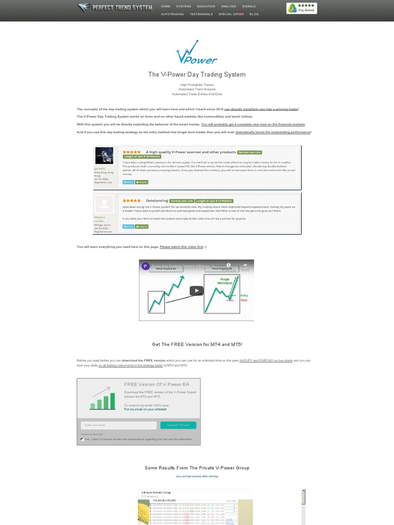 V-Power Forex Day Trading System | PDF | Business
