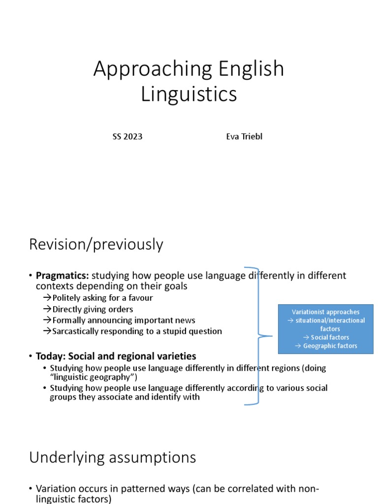 Session 7 - 8 | PDF | Linguistics | Dialect