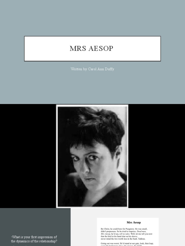 Mrs Aesop | PDF