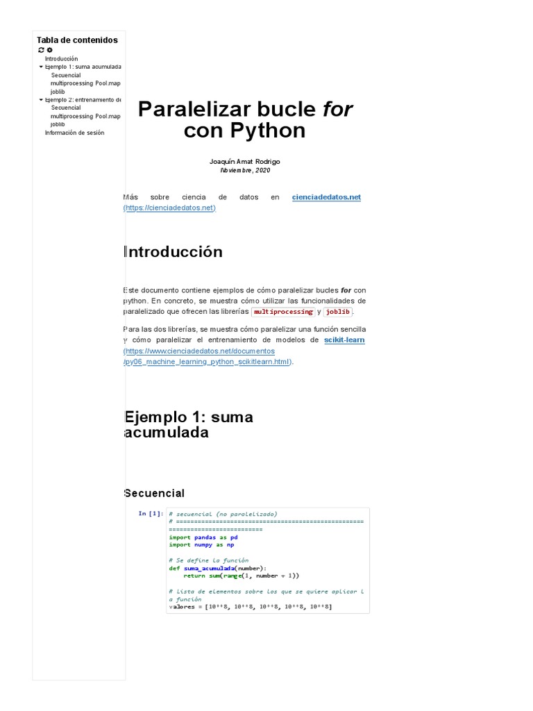 Py12 Paralelizar Con Python | PDF