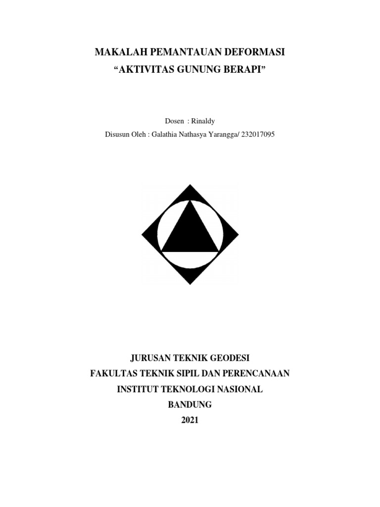 232017095- Galathia Nathasya- MAKALAH PEMANTAUAN DEFORMASI | PDF