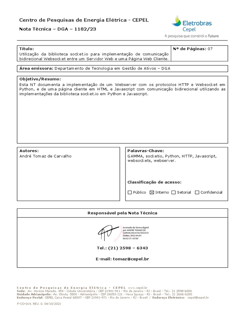 NT - Webserver em Python Com Socket Io | PDF | Protocolo de transferência de hipertexto | Script ...