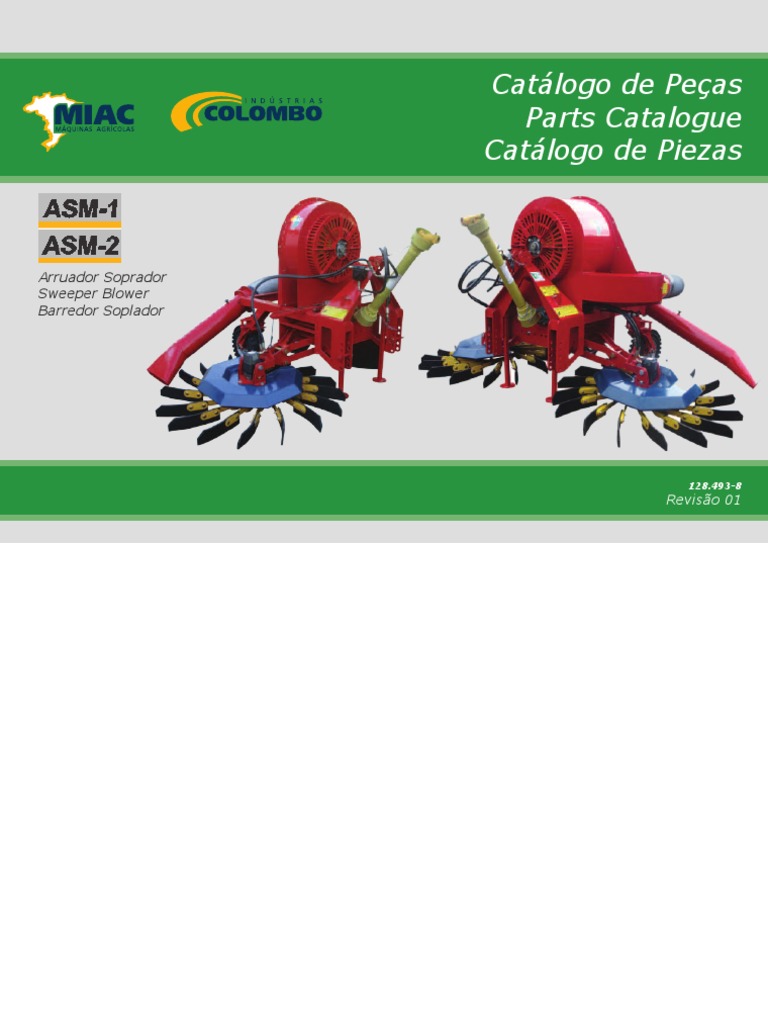 Catalogo Pecas 128493 8 Asm 1 e Asm 2 Rev 1 | PDF | Engenharia Mecânica | Máquinas