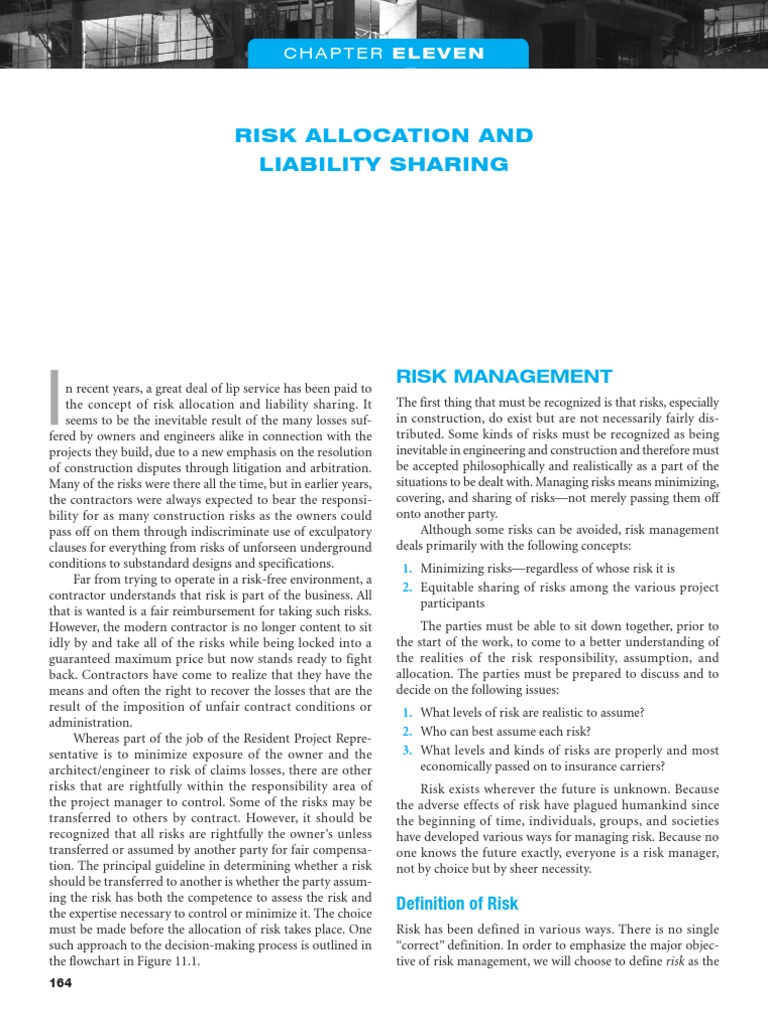 Risk Allocation in Construction Projects | PDF | Risk | Employment