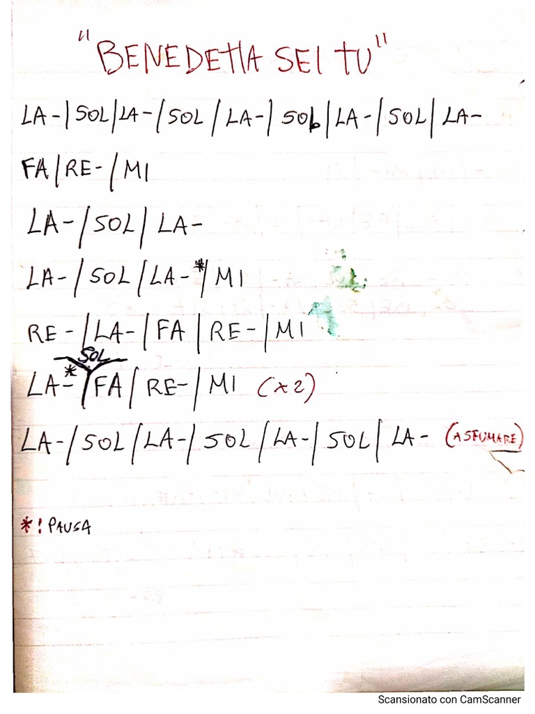Benedetta Sei Tu | PDF