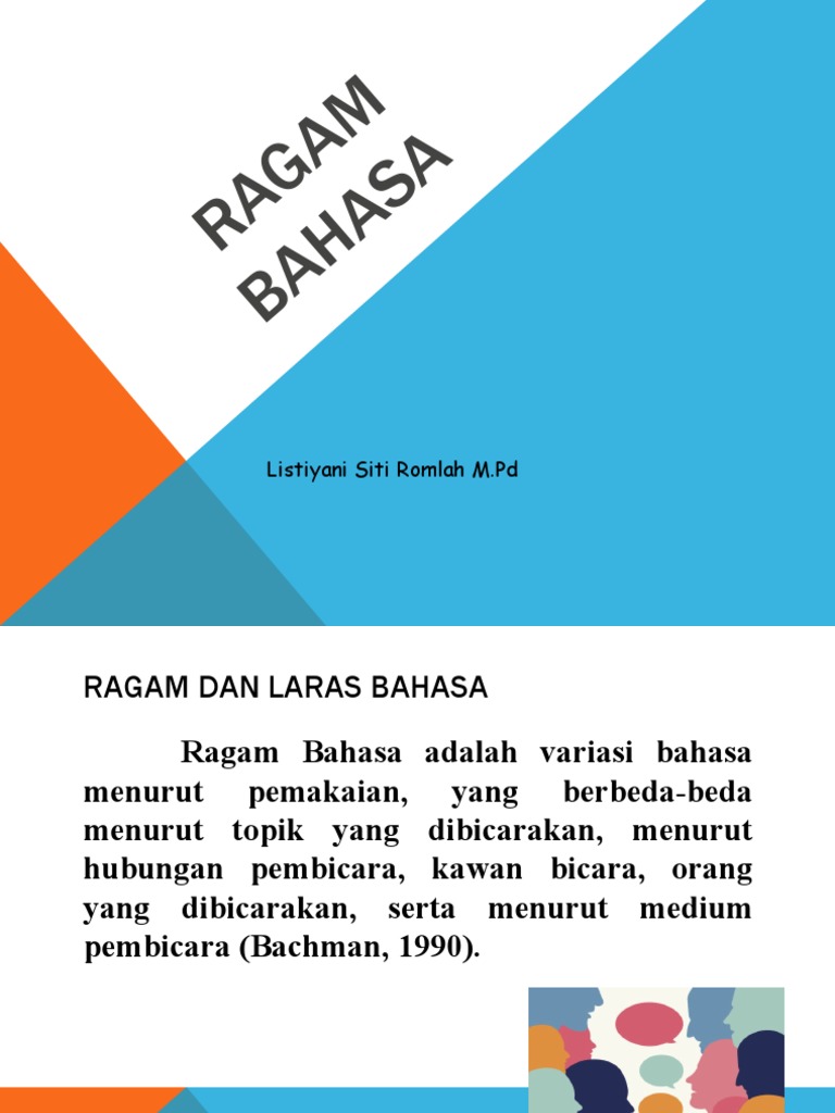 Ragam Dan Laras Bahasa | PDF