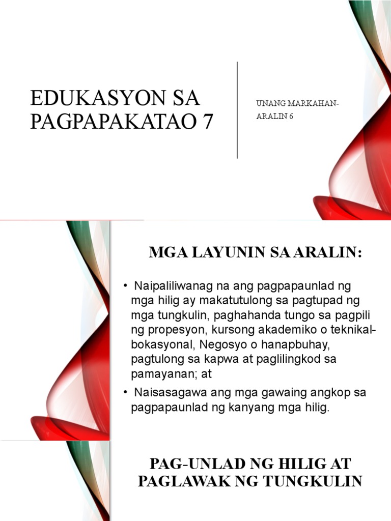 ESP Q1 - Modyul 6 | PDF