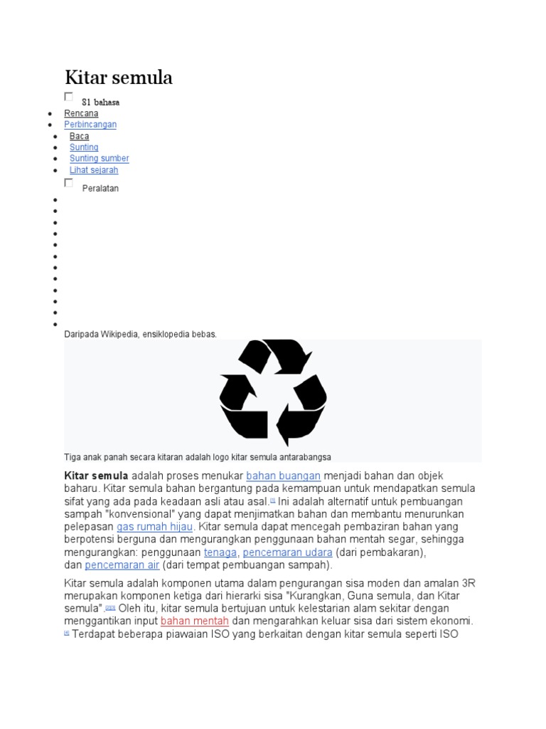 Kitar semula | PDF
