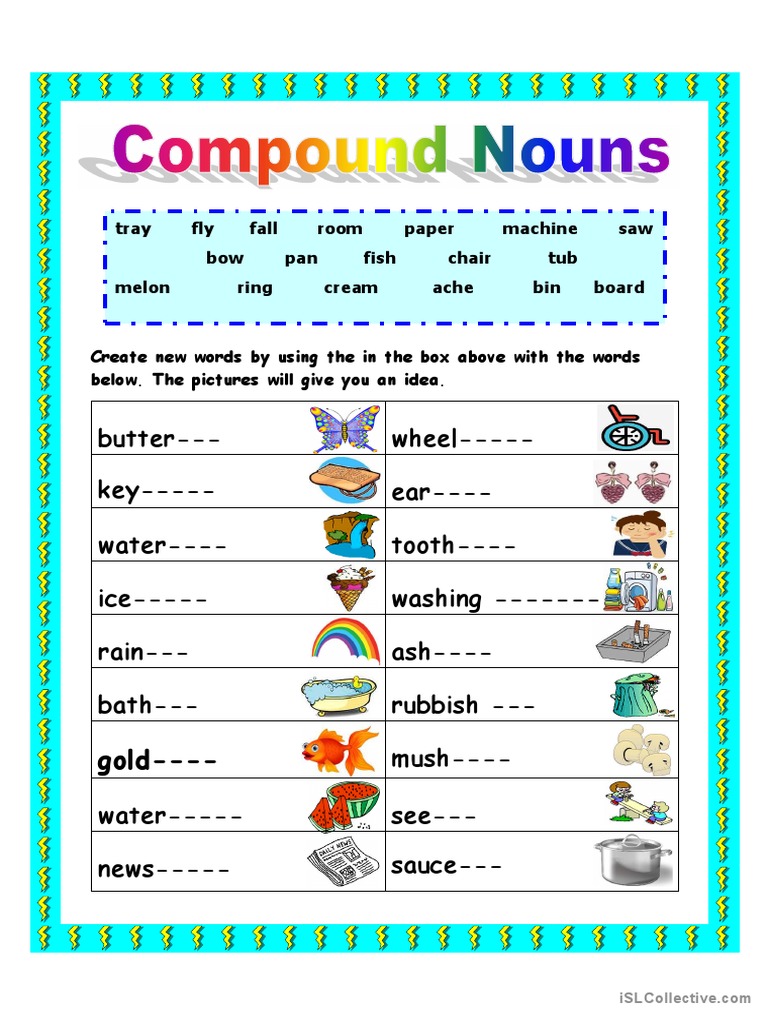 Compound Nouns | PDF | Games & Activities