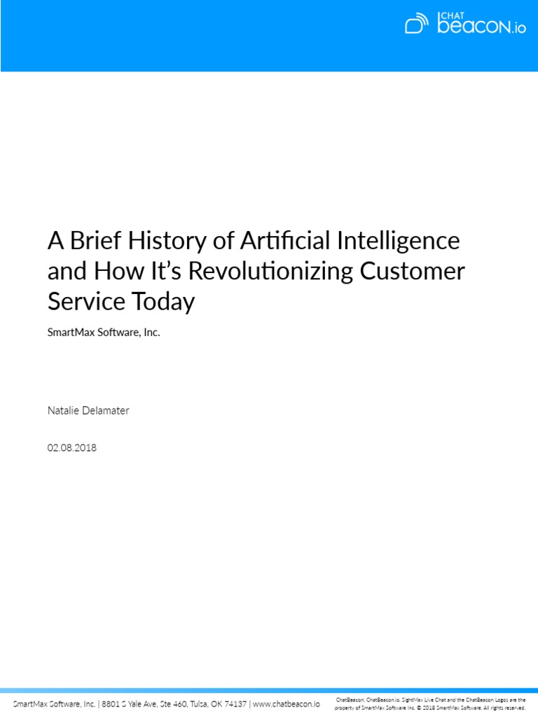 A Brief History of Artificial Intelligence | PDF