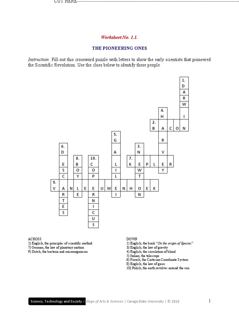 STS-K2 Worksheet 1. - Pioneering | PDF | Science | Astronomy