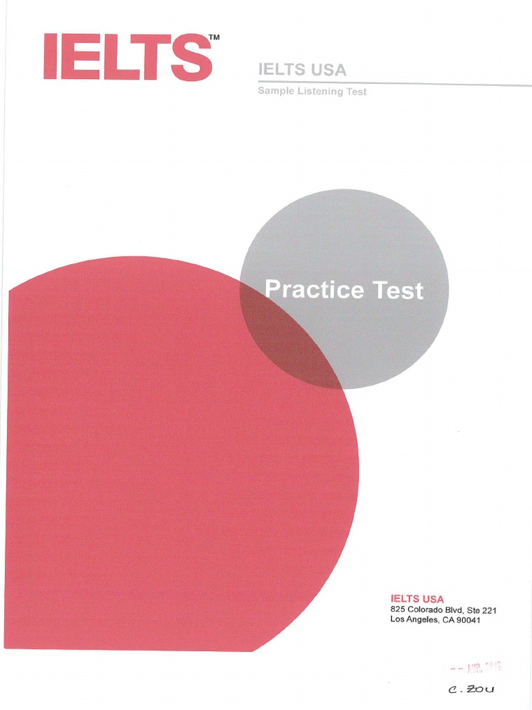 IELTS - Listening comprehension | PDF