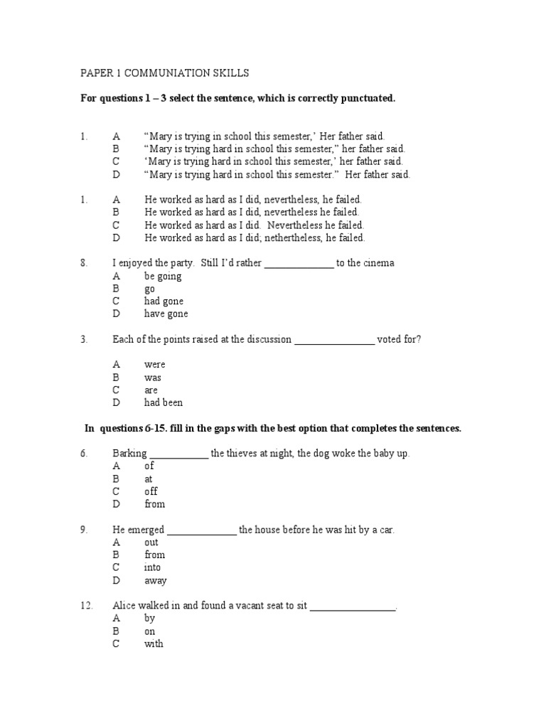 Communication Skills III | PDF