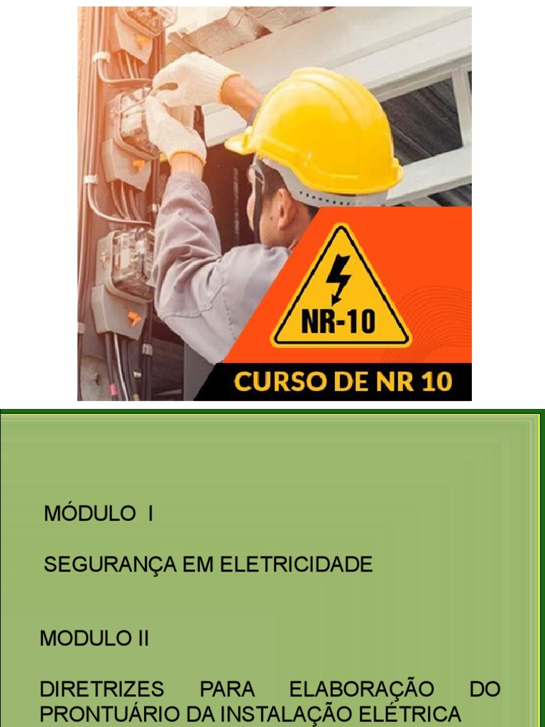 Treinamento NR 10 | PDF | Eletricidade | Engenharia Elétrica