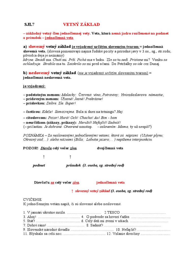 SJL-2.Poznamky 7e (T) | PDF