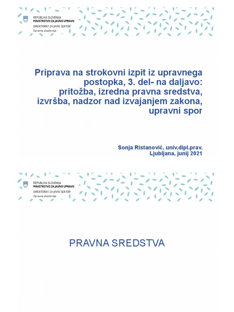 Predstavitvene Prosojnice 3 Dan | PDF