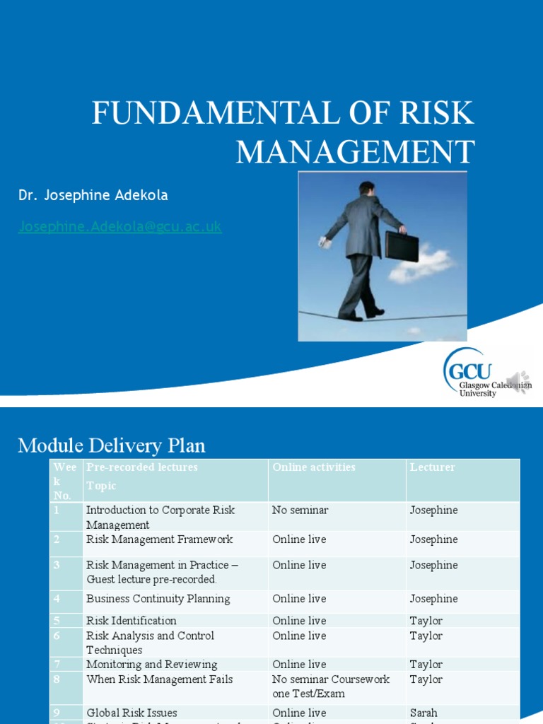 Lecture One FORM1 | PDF | Risk | Risk Management Lecture One FORM1 | PDF | Risk | Risk Management