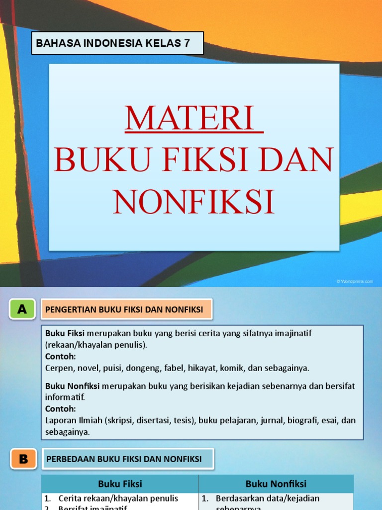 Buku Fiksi Dan Nonfiksi | PDF