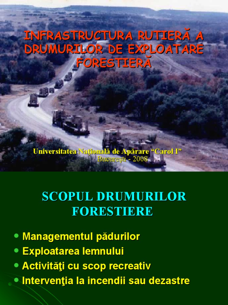 Tema 5.1 Drumuri Forestiere | PDF
