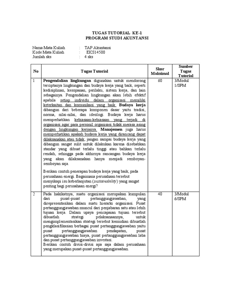 TUGAS 1 - TAP - Annissa | PDF | Karier & Perkembangan