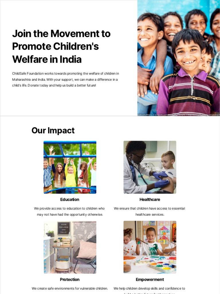 Promoting Children's Welfare - ChildSafe Foundation | PDF | Empowerment ...