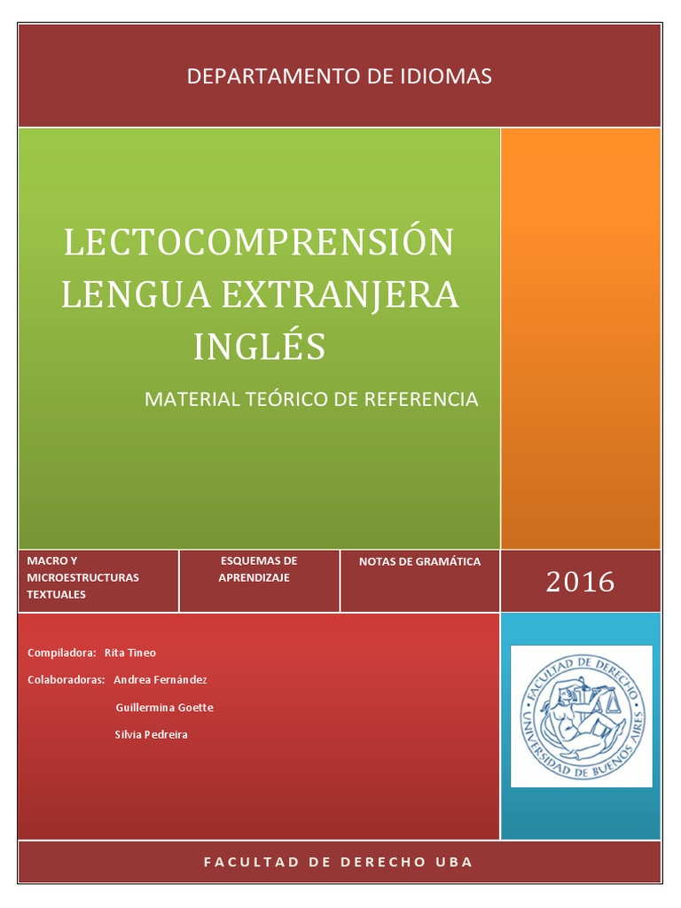 Material de Referencia - Lectocomprensión | PDF