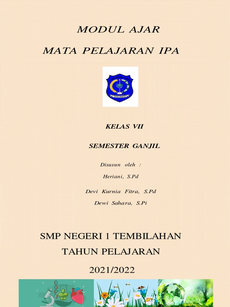 Modul Ajar Kelas 7 Sem 1 | PDF