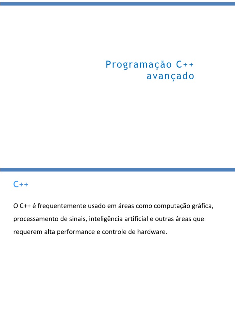 Slides Aulas Avancado | PDF