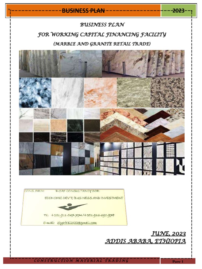 Marble and Granite Retail Business Plan June 9.2023 | PDF | Rock ...