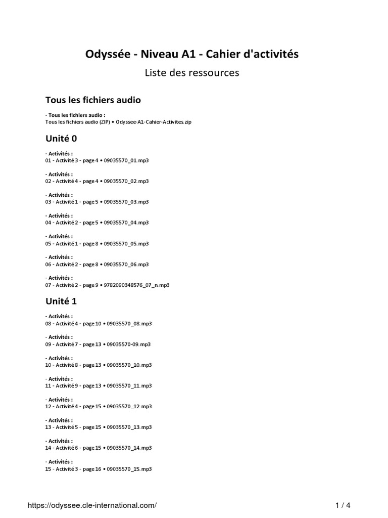 Liste Des Ressources | PDF