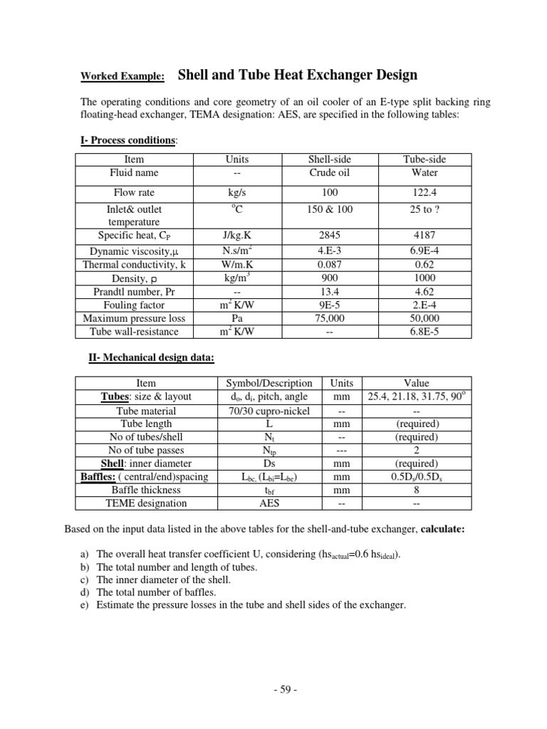 Shell and Tube Example | PDF | Teaching Methods & Materials | Science ...