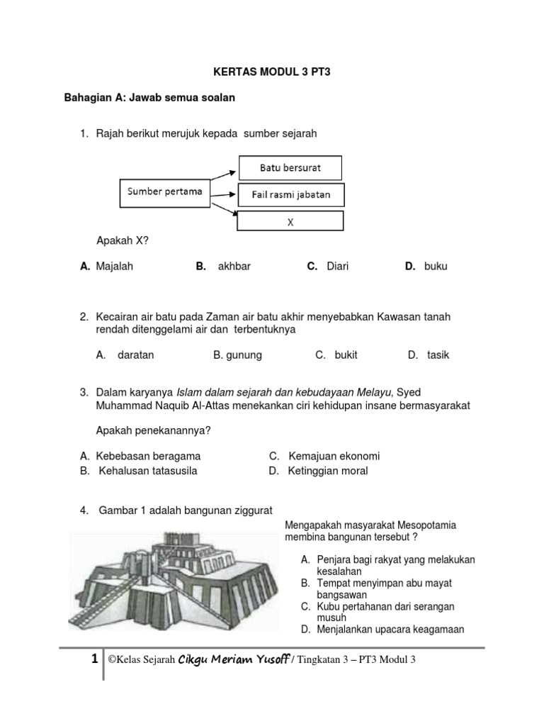 t3 Kertas Modul 3 Pt3 | PDF