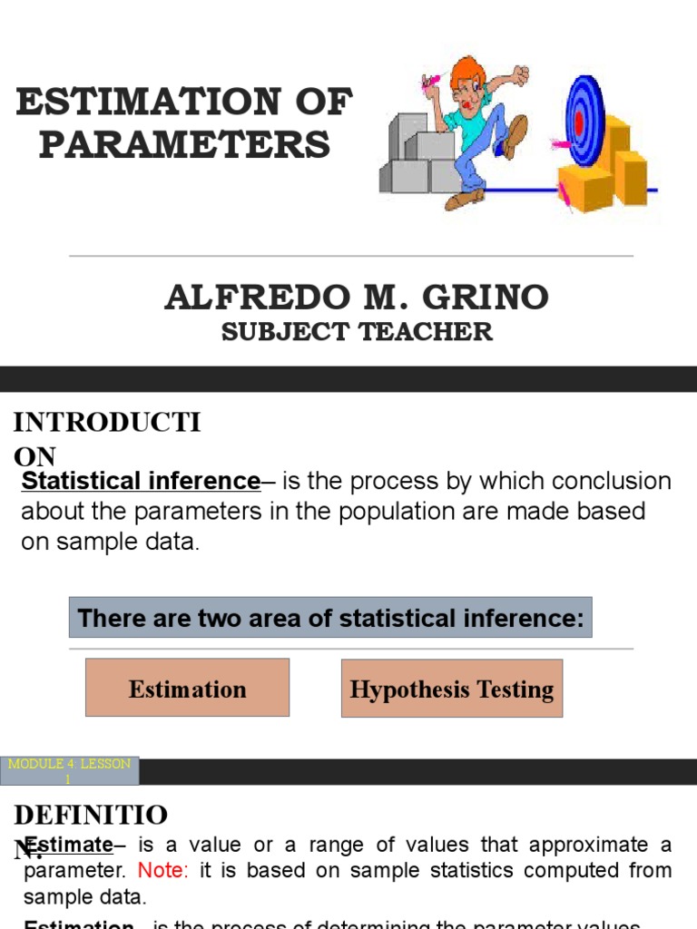 Estimation of Parameter | PDF | Confidence Interval | Statistics