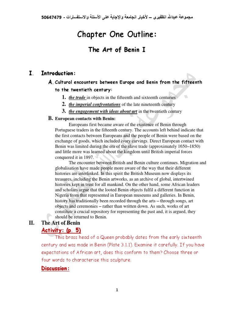 Benin Art: History and Characteristics | PDF | Social Science | Art