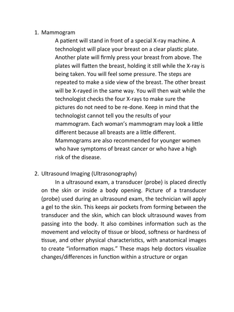 Mammogram | PDF