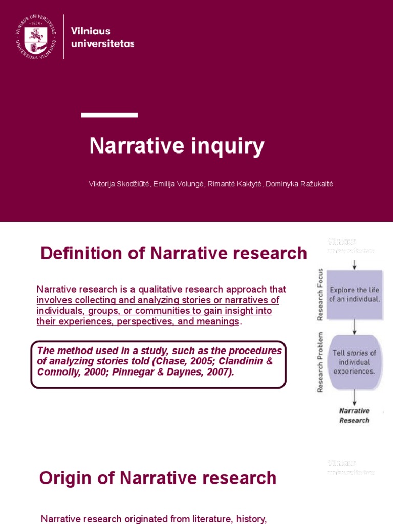 Narrative Research Skaidrės | Download Free PDF | Narrative ...