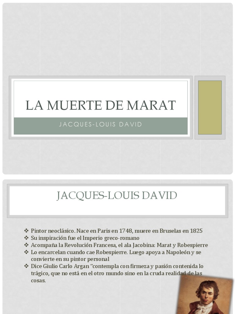 Power La Muerte de Marat-1 | PDF