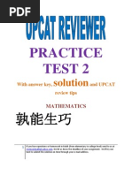 Upcat Reviewer Practice Test 1 | PDF | Elementary Geometry | Elementary ...
