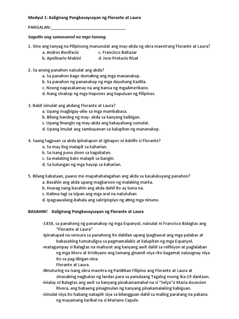 Fi LQ 4 Activity Sheets | PDF