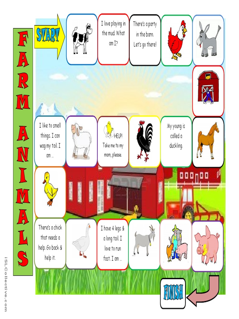 Farm Animals (Board Game) | PDF