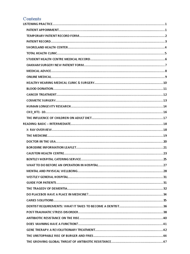 BT Ielts Medical | PDF BT Ielts Medical | PDF