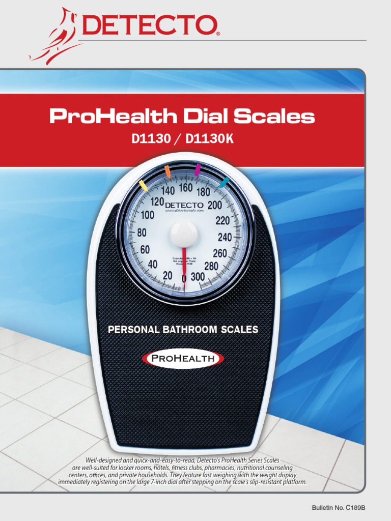 Báscula Mecánica DETECTO. Ref: D1130K | PDF