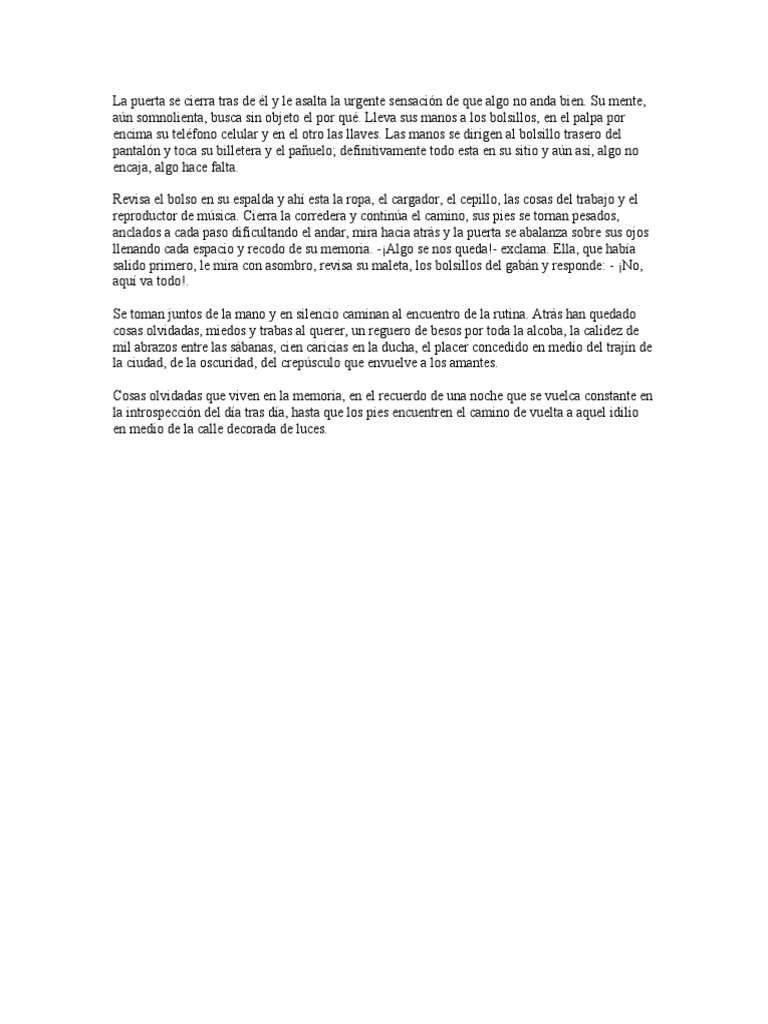 Cosas Olvidadas. | PDF