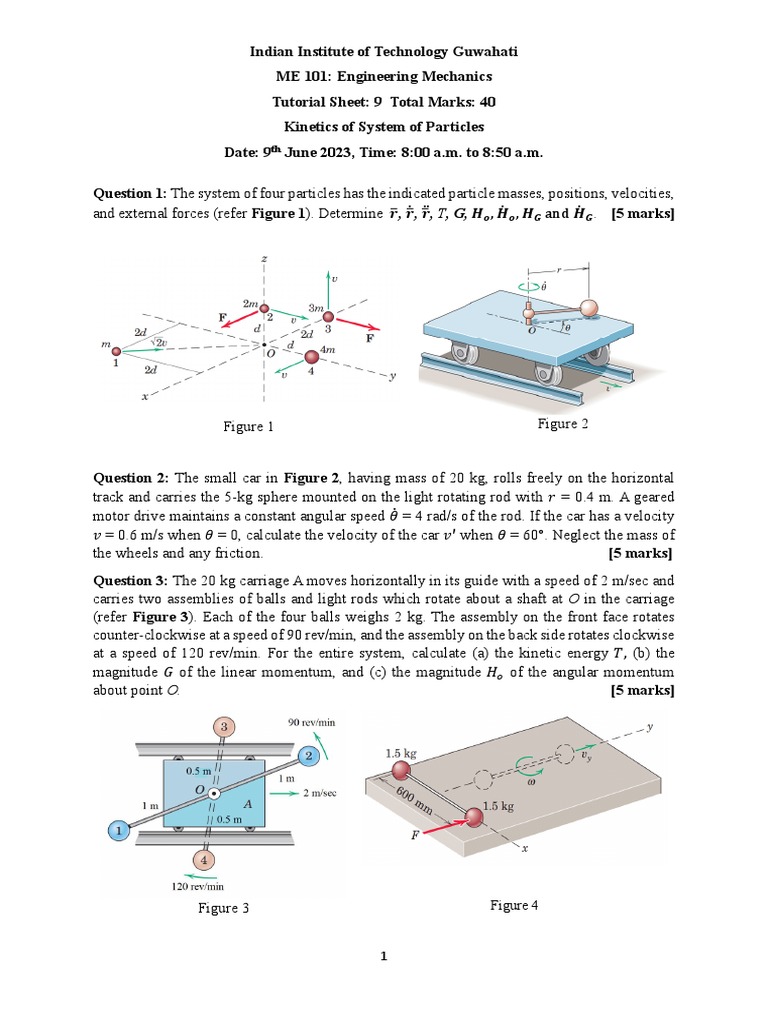 ME101 Tutorial-9 | PDF